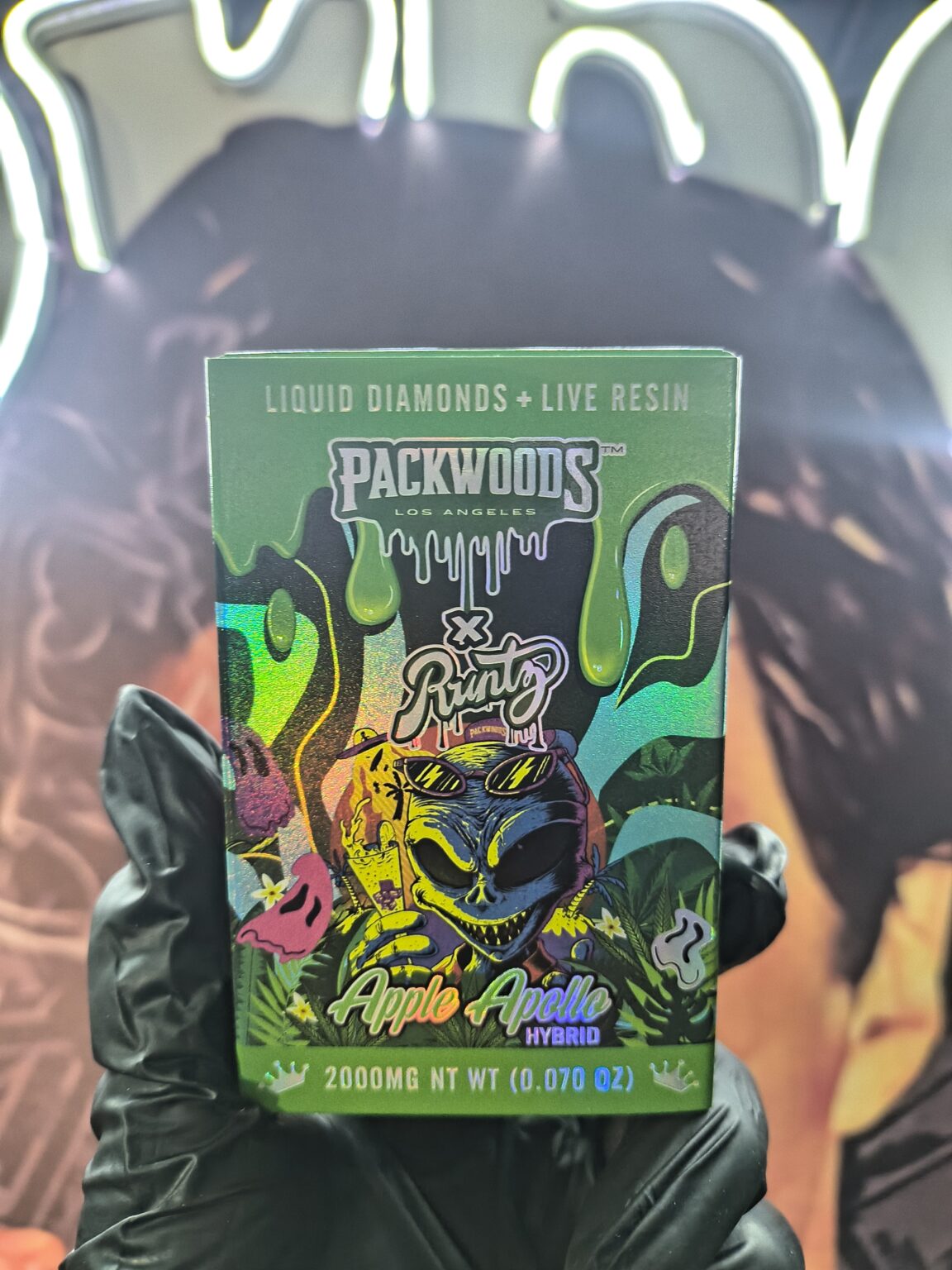 PACKWOODS X RUNTZ APPLE APOLLO (HYBRID) 2gr - gelatohoney.com