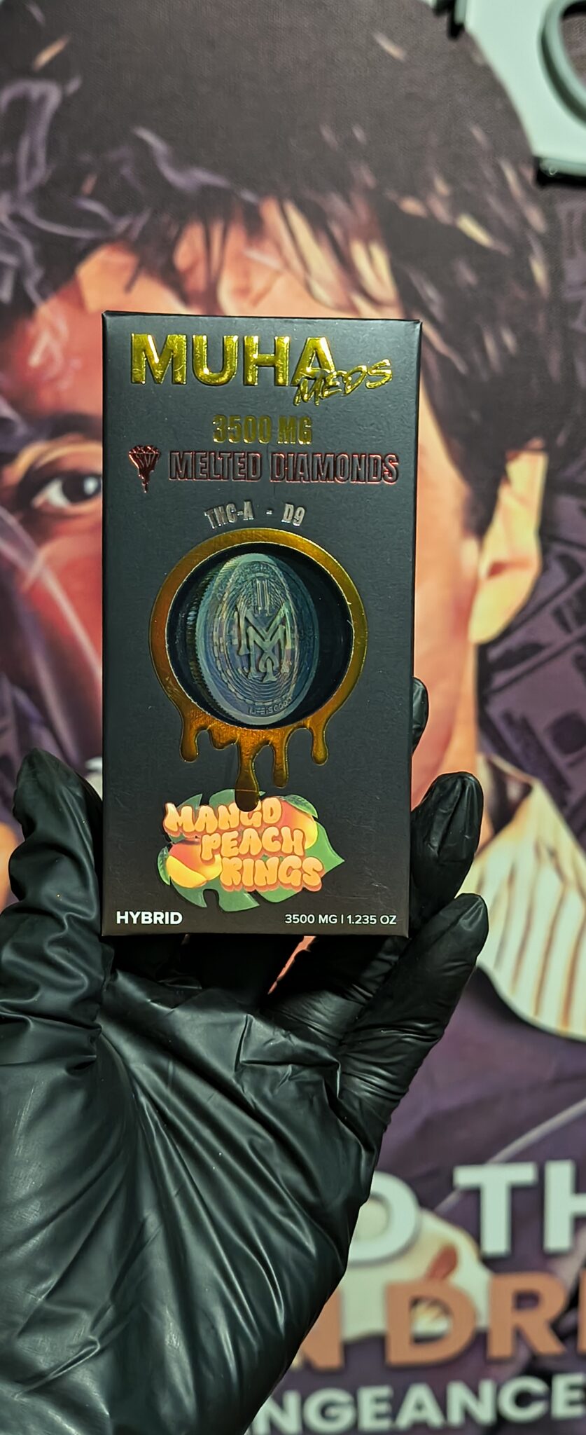 MUHA MEDS MANGO PEACH RINGS V2 (HYBRID) 3.5gr - gelatohoney.com