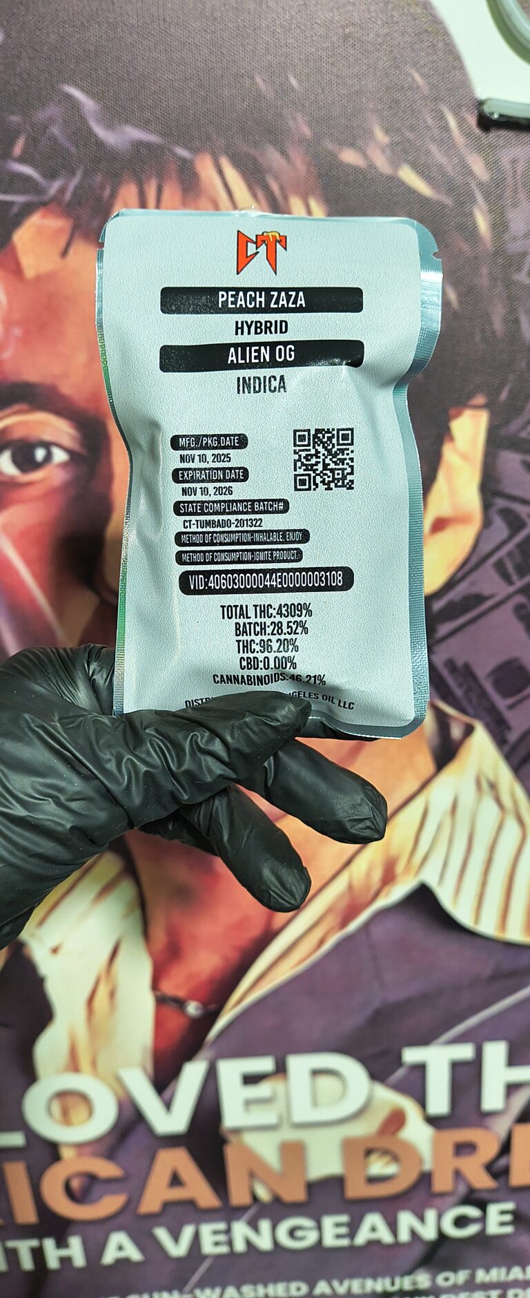 CT PEACH ZAZA & ALIEN OG (HYBRID & INDICA) 3gr - gelatohoney.com